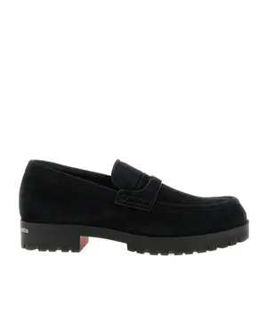 CHRISTIAN LOUBOUTIN Round-toe Loafers - Black