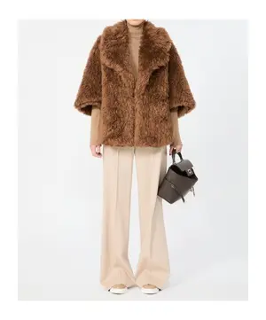 Max Mara Wool Cape With A Soft Texture