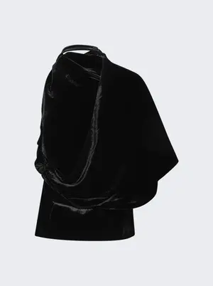 RÓHE Off-the-shoulder Sculptural Velvet Top