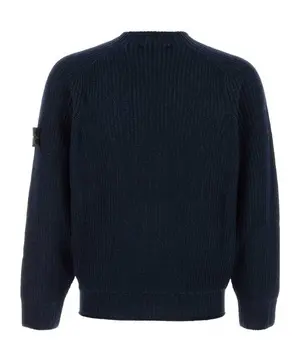 Stone Island Round Neck Sweater - Blue
