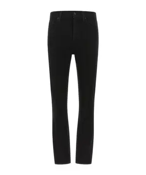 7 For All Mankind High-waisted Jeans - Black