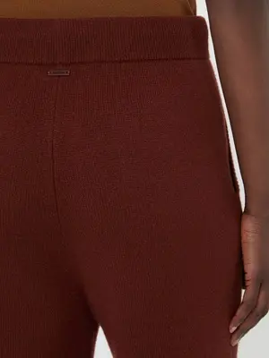 Max Mara Wide Leg Cashmere Yarn Trousers
