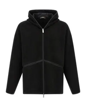 Herno Zip-up Hooded Casual Jacket - Black