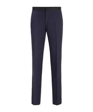 Hugo Boss Simple And Form-fitting Pants - Blue