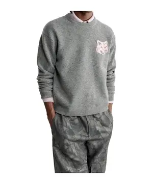 Maison Kitsuné Fox-head Intarsia Sweater
