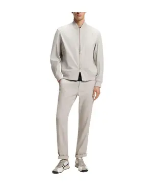 Hugo Boss Straight Leg Linen Trousers