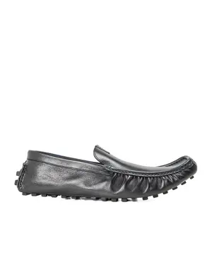 Balenciaga Solid Color Loafers - Black
