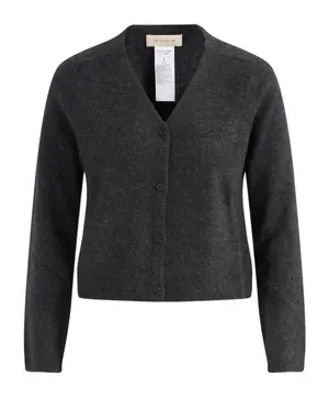 Max Mara Long Sleeve V-neck Cardigan - Grey