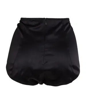 Dolce & Gabbana High-waisted Solid-color Satin Briefs