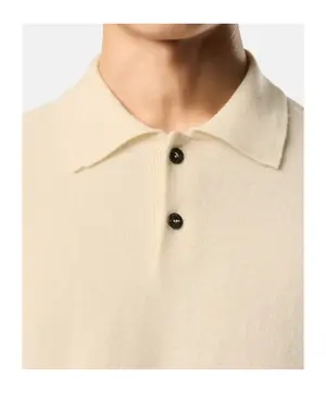 Stone Island Loose-fit Polo Collar Sweater With Button Placket
