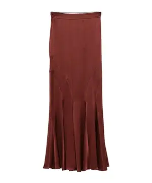 Max Mara Zippered Skirt - Red