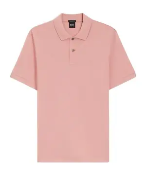 Hugo Boss Casual Cotton Shortsleeve Top - Pink