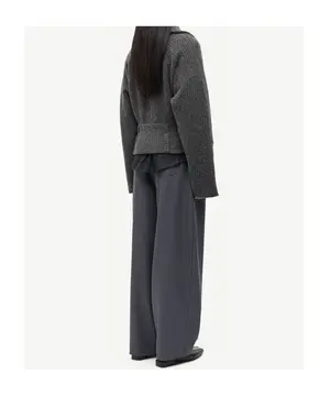 Samsøe Samsøe Cropped Knit Zip-up Jacket