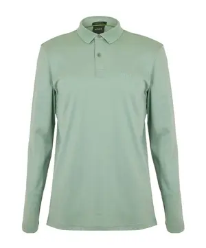 Hugo Boss Slimfit Longsleeve Cotton Polo Shirt - No