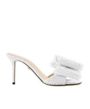 MACHMACH Mach & Mach Bow Detail High Heel Mules - No