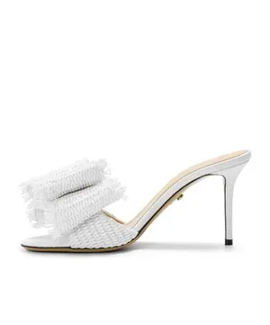 MACHMACH Mach & Mach Bow Detail High Heel Mules
