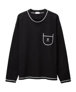 Versace Embroidered-logo Stretch Cotton Jersey T-shirt