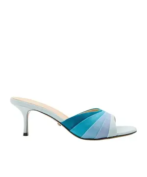 MACHMACH Colorblock Heeled Mules - Blue