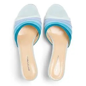 MACHMACH Colorblock Heeled Mules