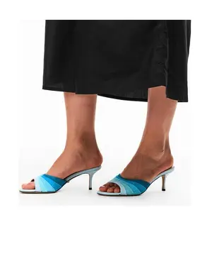 MACHMACH Colorblock Heeled Mules