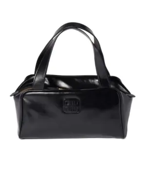 Miu Miu Zippered Handbag - Black