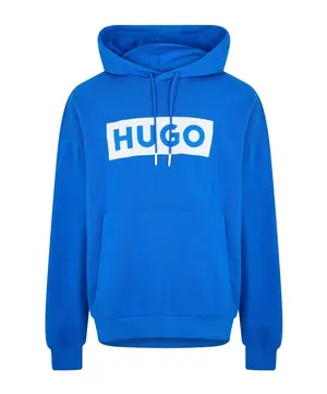 Hugo Boss Drawstring Hoodie - Blue