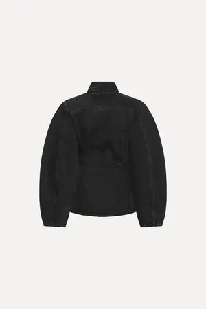 ROTATE BY BIRGER CHRISTENSEN Fitted Denim Shirt Denim