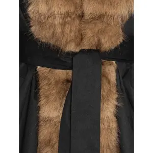 ROTATE BY BIRGER CHRISTENSEN Faux-fur Collar Coat
