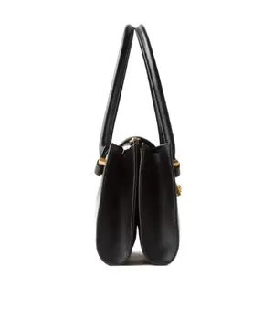 Versace Severine Leather Shoulder Bag - Black
