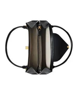 Versace Severine Leather Shoulder Bag - Black