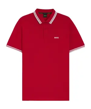 Hugo Boss Solid Polo Shirt - Red