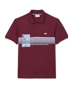 Lacoste Shortsleeve Polo Shirt - Red