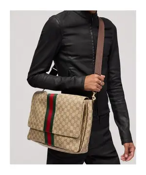 Gucci Medium Crossbody Bag With Web