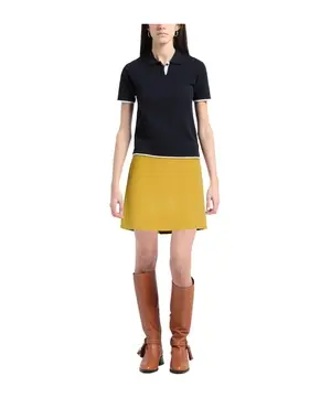 Max Mara Solid-color Wool A-line Skirt