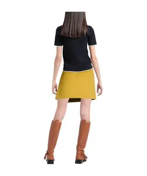 Max Mara Solid-color Wool A-line Skirt