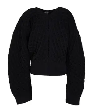 Jacquemus Solid-color Thick-knit Sweater - Black
