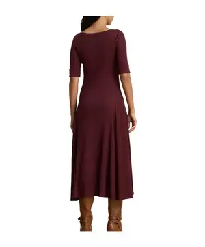 Ralph Lauren Boat-neck Jersey Midi Dress
