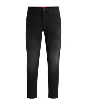 Hugo Boss Fadedwash Denim Jeans - Black