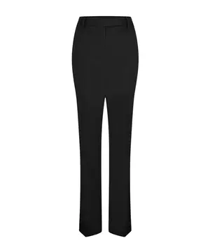 TOM FORD Wool Silk Straight Leg Trousers