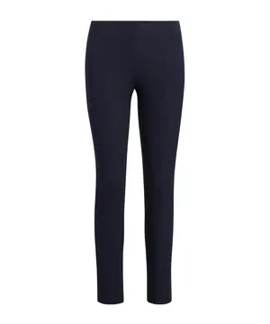 Ralph Lauren Highwaisted Slimfit Cropped Trousers - Black