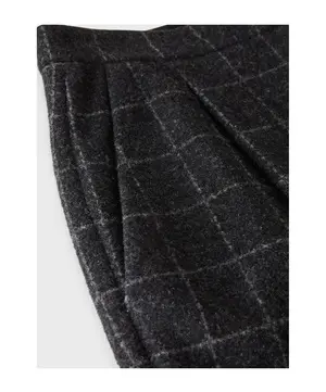 Emporio Armani Windowpane Plaid Tailored Trousers