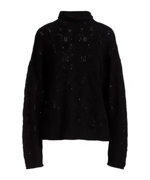 Max Mara Simple Solid-color Turtleneck Knit Sweater