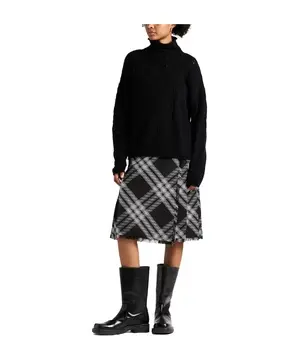 Max Mara Simple Solid-color Turtleneck Knit Sweater