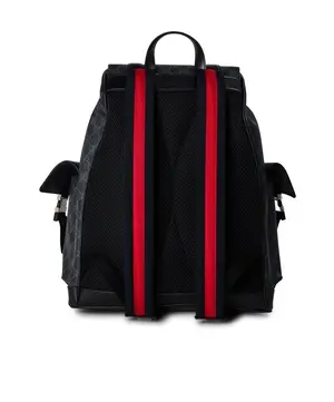 Gucci Monogrammed Backpack With Drawstring Closure