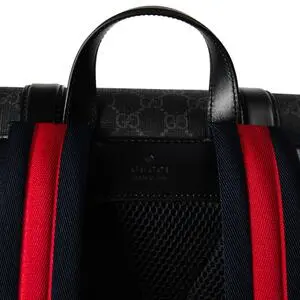 Gucci Monogrammed Backpack With Drawstring Closure