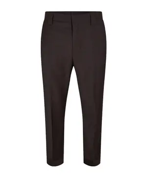 Versace Tailored Cuffed Trousers - Black