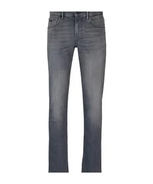 Hugo Boss Faded Washed Denim Jeans - Grey