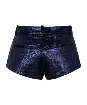 TOM FORD Crocodile Embossed Low-rise Shorts