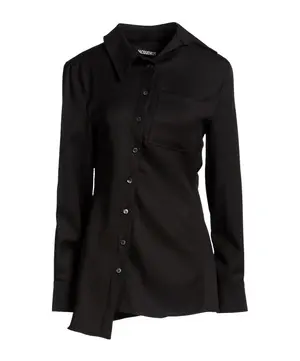 Jacquemus Wool Long-sleeve Shirt - Black