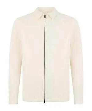 Herno Zip-up Collared Jacket - Ivory